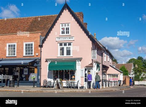 16th Century The Essex Rose Tea House High Street Dedham Essex England United Kingdom Stock