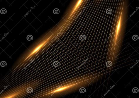 Orange Minimal Lines Abstract Futuristic Tech Background Stock Vector Illustration Of Design