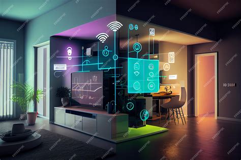 Premium Photo Smart Home Interface With Augmented Realty Of Iot