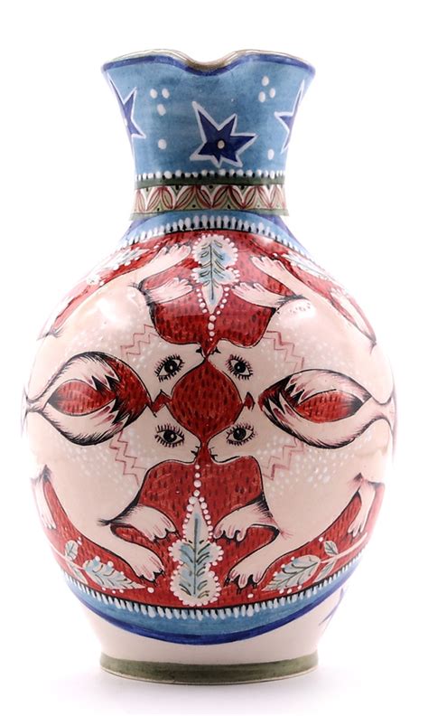 კირკე კერამიკა • Kirke Ceramics ღვინის დოქი ქართული ქსოვილის მოტივებით Veli Store