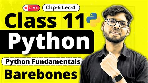 Class 11 Computer Science Python Fundamentals Lec 4 Vishal Kumar Youtube