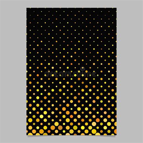 Yellow Abstract Circle Pattern Brochure Background Vector Stationery Design Stock Vector