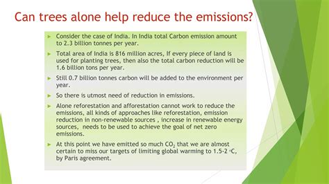 Estimating Carbon Offset Potential Of Renewable Energy Technologies Vs Trees Ppt