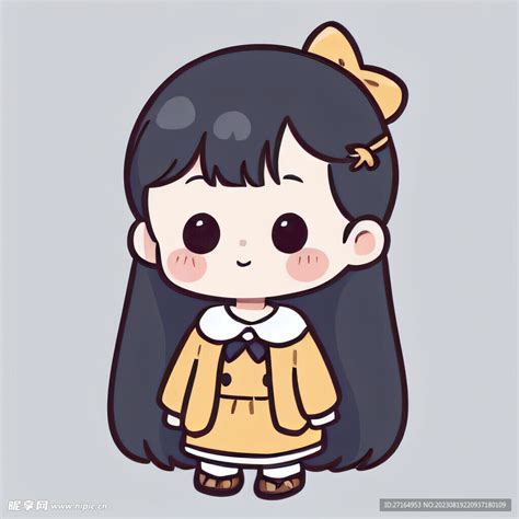 卡通可爱小女生设计图 动漫人物 动漫动画 设计图库 昵图网