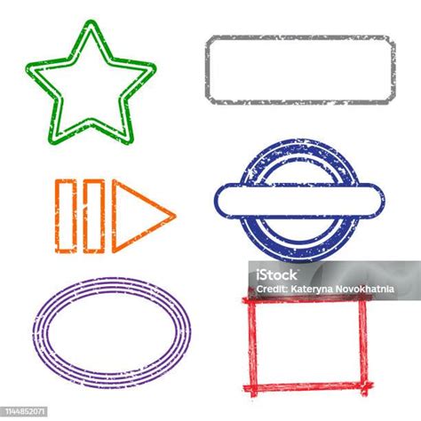 스탬프 그런 지 흰색 바탕에 프레임 프리 젠 테이 션 전단지 전단지 엽서 및 포스터에 대 한 여섯 우표 프레임 평면 디자인입니다 벡터 일러스트 레이 션 Eps10 0명에