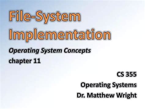 PPT File System Implementation PowerPoint Presentation Free Download ID