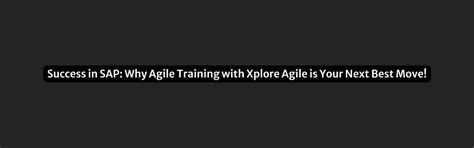 Agile Project Management Courses For SAP Professionals