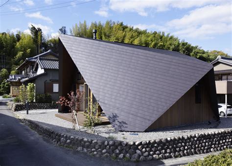 Origami House By Tsc Architects Has A Roof Modelled On Folded Paper