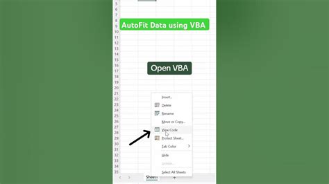 Autofit Data Using Vba😎 Shivameduworld Trending Excel Shortsfeed