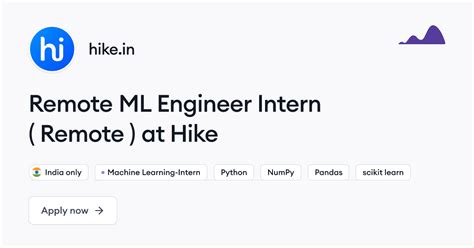 Hike Hiring Ml Engineer Intern Remote • Remote Work From Home Himalayas