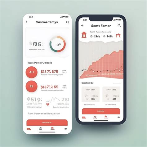 Premium Ai Image Mobile App Layout Design Of Real Estate Investment Tracker Sleek And Modern