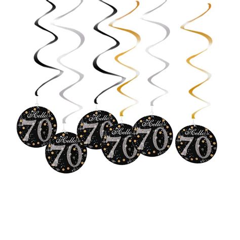 Badu Bg 6 бр 60 години украса за рожден ден Честит рожден ден 30 40 50 60 70 години