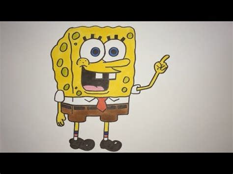 How To Draw SpongeBob Squarepants Step By Step YouTube