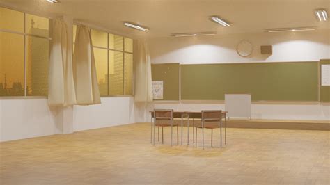 Japanese Classroom Cgtrader