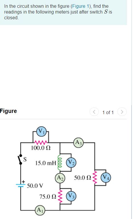 Solved In The Circuit Shown In The Figure Figure 1 Find Chegg Com
