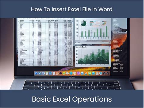 Tutoriel Excel Comment Insérer Un Fichier Excel Dans Word