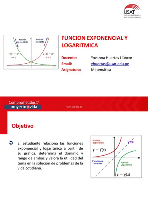 25 Funcion Exponencial Y Logarítmica Pdf Logaritmo Funcion
