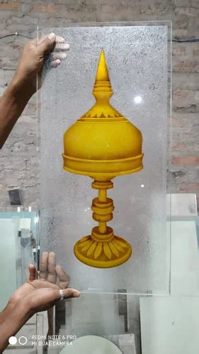 Glass Etching Coloured Design At Rs 450square Feet Decorative