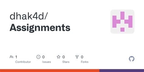 Github Dhak4dassignments