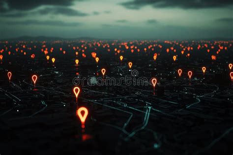 Gps Pin Location Icon For Navigation Or Map Generative Ai Stock Illustration Illustration Of