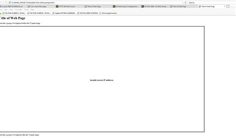 Invalid Server Ip Address For Rt Target Ni Community