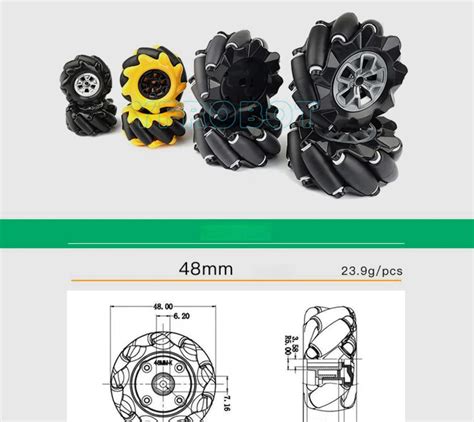Mcnamm Wheel Mecanum Omni Wheel Universal Plastic Whead Wheel Smart Car Accessories Ros