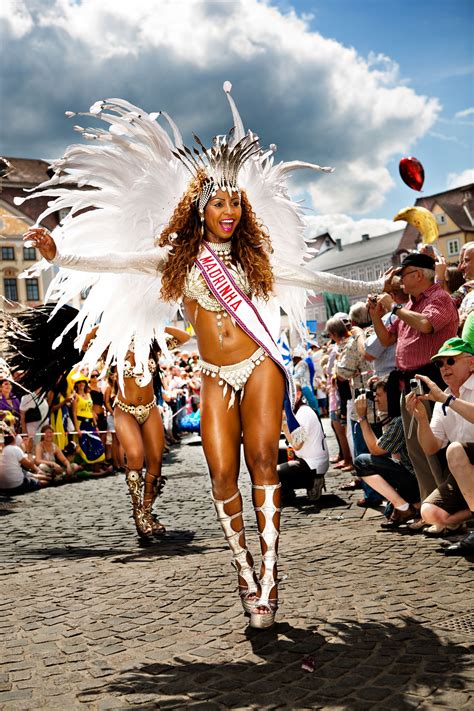 Samba Dancer At The Samba Festival In Coburg Germany World Festival