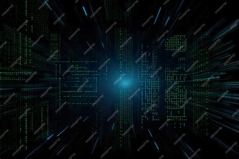 Premium Photo Abstract Binary Code Technology Background Generative Ai