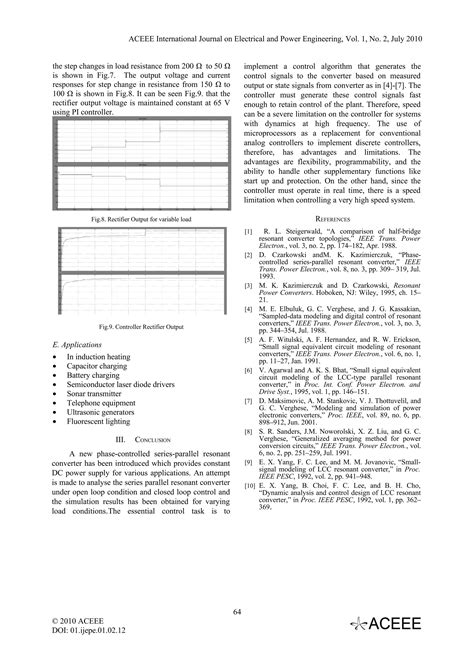 open loop control of series parallel resonant converter pdf