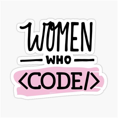 Women Who Code Sticker By Alissawang Redbubble