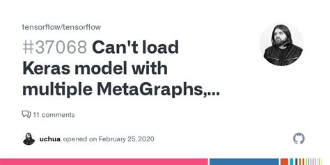 Cant Load Keras Model With Multiple Metagraphs Cant Pass Tags · Issue 37068 · Tensorflow