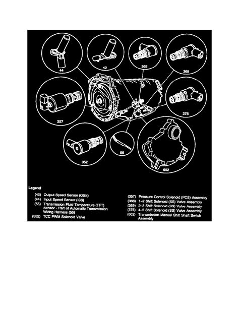 Cadillac Workshop Service And Repair Manuals SRX AWD V8 4 6L VIN A 2004 Transmission And