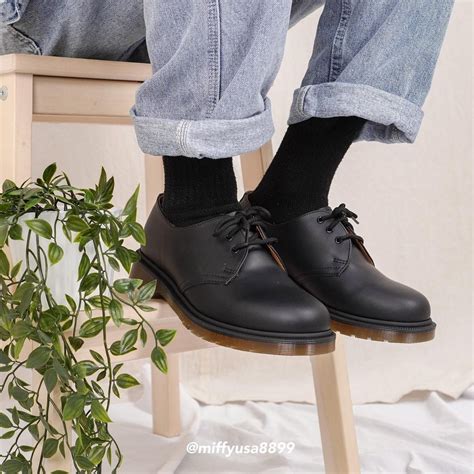 Dr Martens Smooth Pw 1461 馬丁 馬汀 三孔 硬皮 黑色 Miffyusa米菲美國