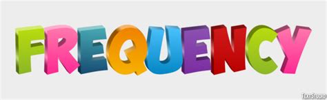 Frequency Text Effect And Logo Design Word