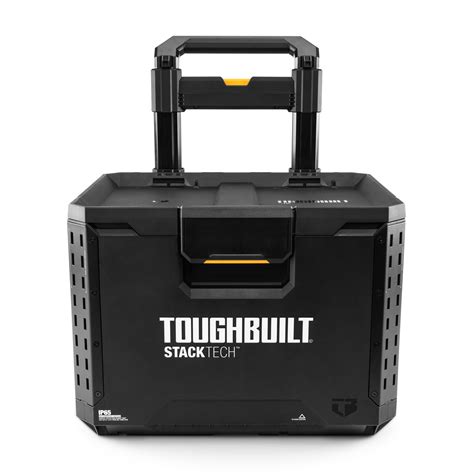 Toughbuilt Stacktech 22 3 In W X 26 In H X 19 7 In D Black Plastic Metal Rolling Tool Box Tb B1