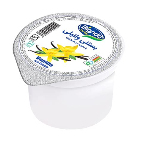 بستنی لیوانی وانیلی