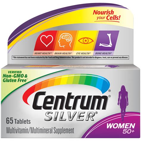 Centrum Silver Multivitamins For Women Over 50 Multimineral Supplement