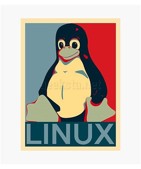 tux linux hope poster parody design for free software geeks geeksta