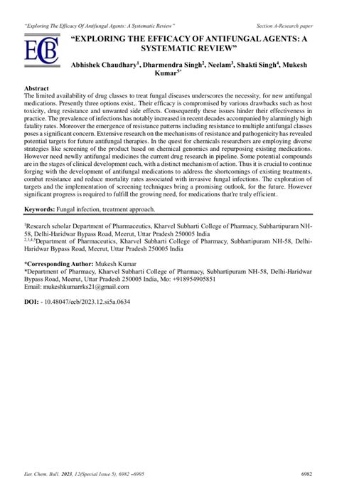 Excited To Share That My Latest Review Article Has Been Published In A Prestigious Journal