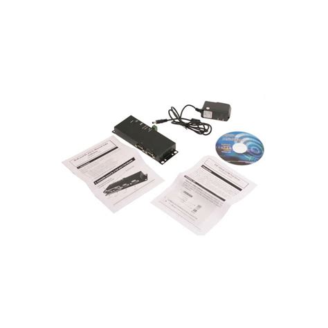 Dual Port RS 232 To Ethernet Data Gateway TCP IP Industrial Metal Case CoolGear