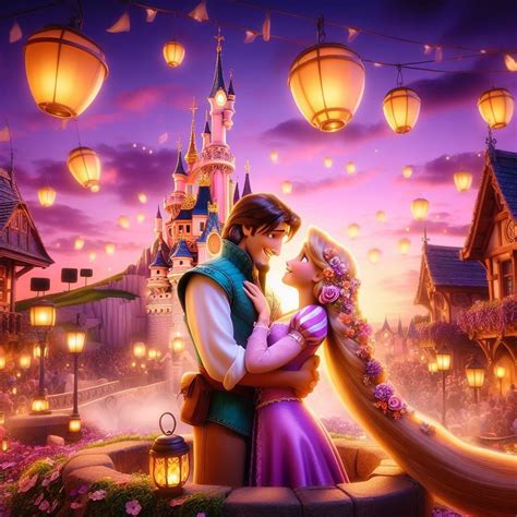 Disney Couple Tangled Rapunzel In 2025 Disney Romance Rapunzel