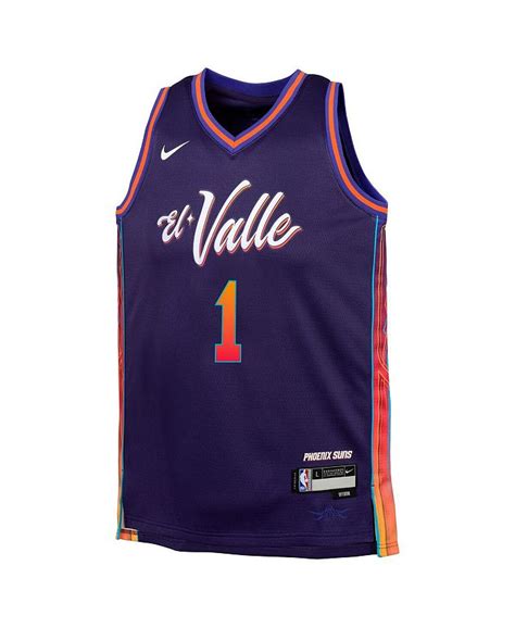 Nike Big Boys Devin Booker Purple Phoenix Suns 202324 Swingman Replica Jersey City Edition