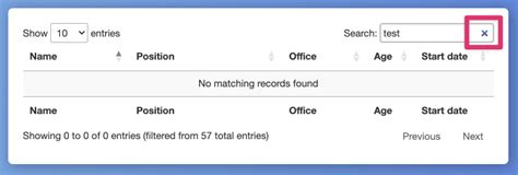 Custom Reset Search Icon — Datatables Forums