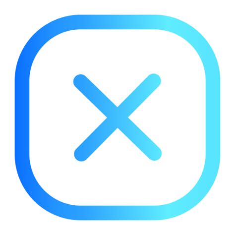 Delete Button Generic Gradient Outline Icon