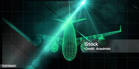 빅 데이터 3d 그리드 비행기와 흐린 라인추상 디지털 배경 렌즈 효과 와이어 프레임 메쉬 평면 엔지니어링 개념 여행 관광 교통 3차원 형태에 대한 스톡 벡터 아트 및 기타