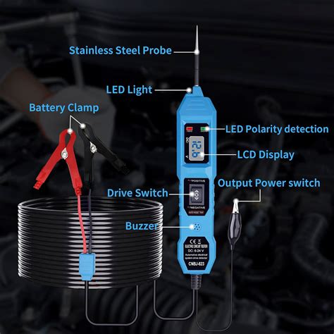 6v 24v Dc Multifunctional Automotive Power Circuit Probe Tester With L Daier