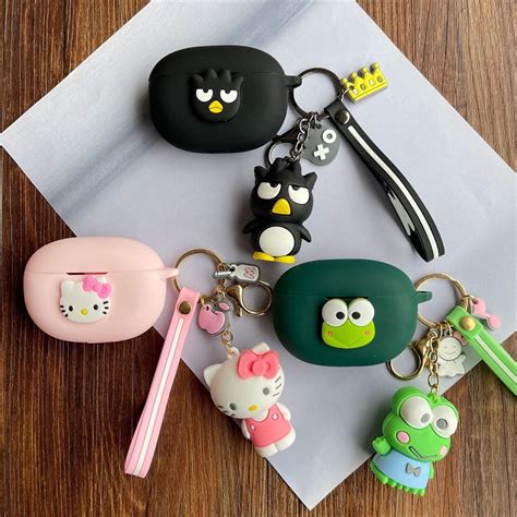 Ins Cartoon Cases For Jabra Elite 3 Elite 2 Case Cute With Keychain Funny Silicone Bluetooth