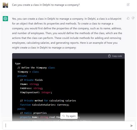 Delphi En ChatGPT GDK Software