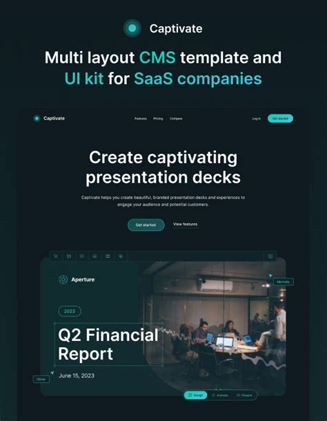 Captivate Saas Html5 Responsive Website Template