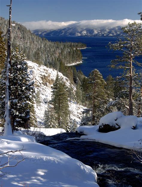 Winter Emerald Bay Lake Tahoe Winter Lake Tahoe Tahoe